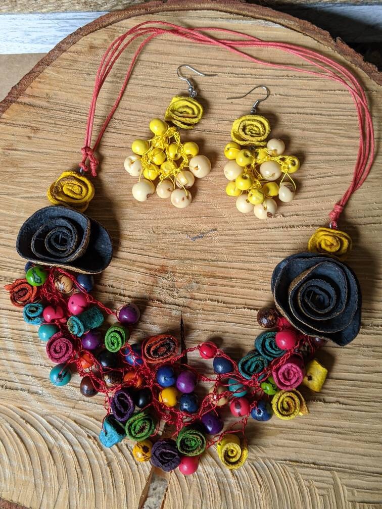 Orange Peel Necklace, Adjustable Necklace, Orange Peel Roses ...