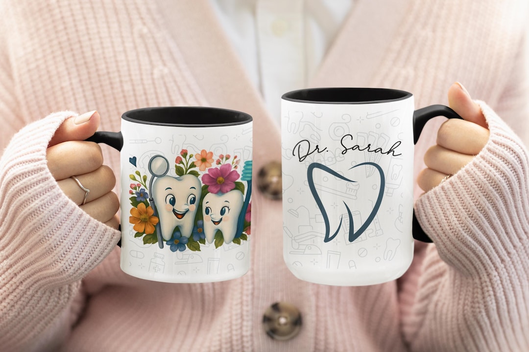 Dental Hygienist Graduation Mug – Custom Tooth Mug for Her – Cute Gift ...