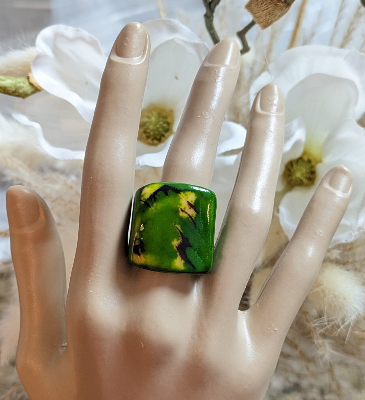 Tagua Nut Ring, Ecofriendly Organic Jewelry, Tagua Nut Ring, Handmade ...