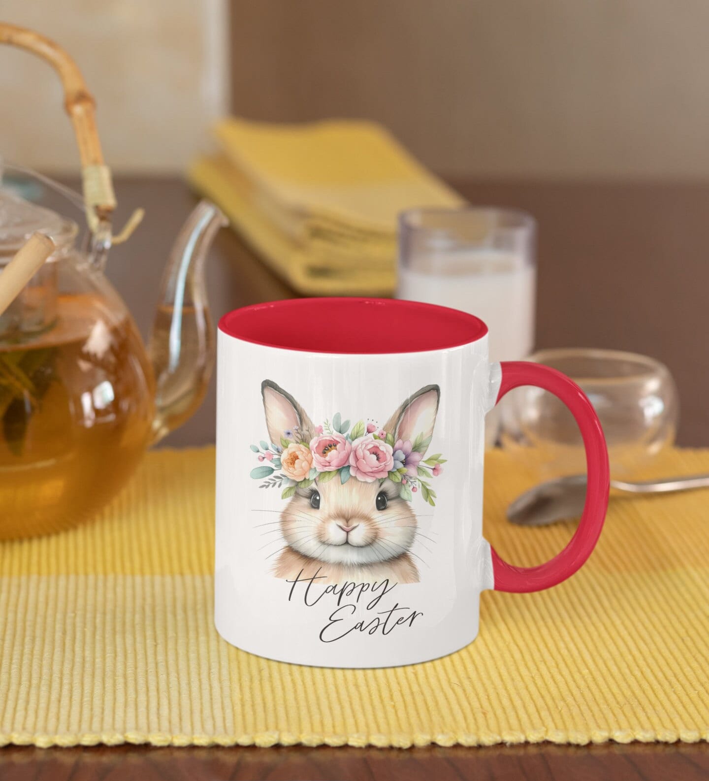 Easter Mug Spring Mug Bunny Mug Easter Bunny Mug for Gif Rabbit Mug ...
