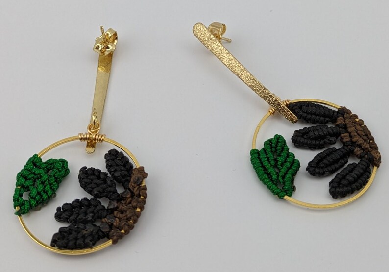 Thread Woven Earrings, Earrings for Women, Handmade Woven Thread ...