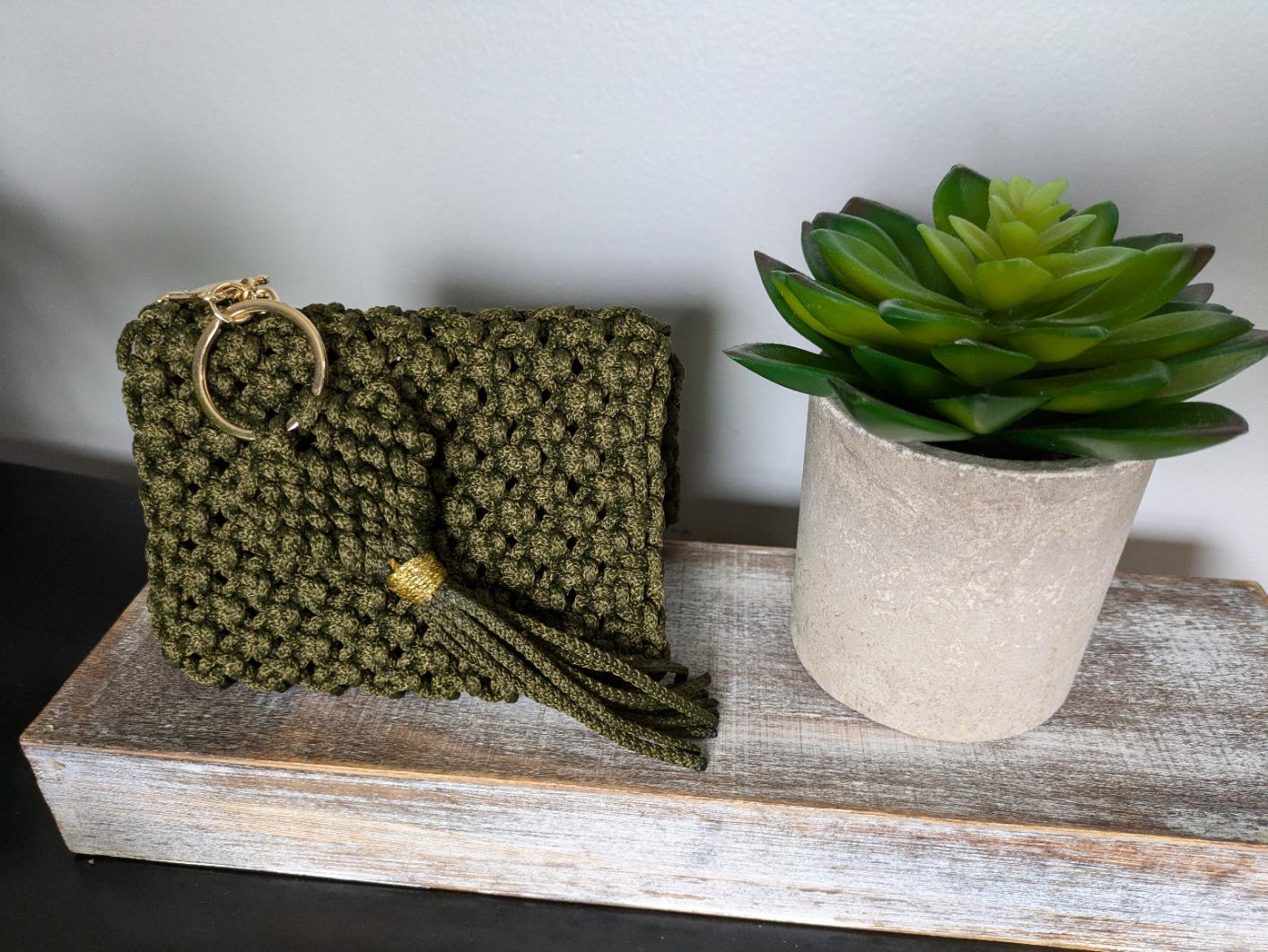 Macramé Wallet Macrame Purse Macrame Handbag Handmade Macrame Coin ...