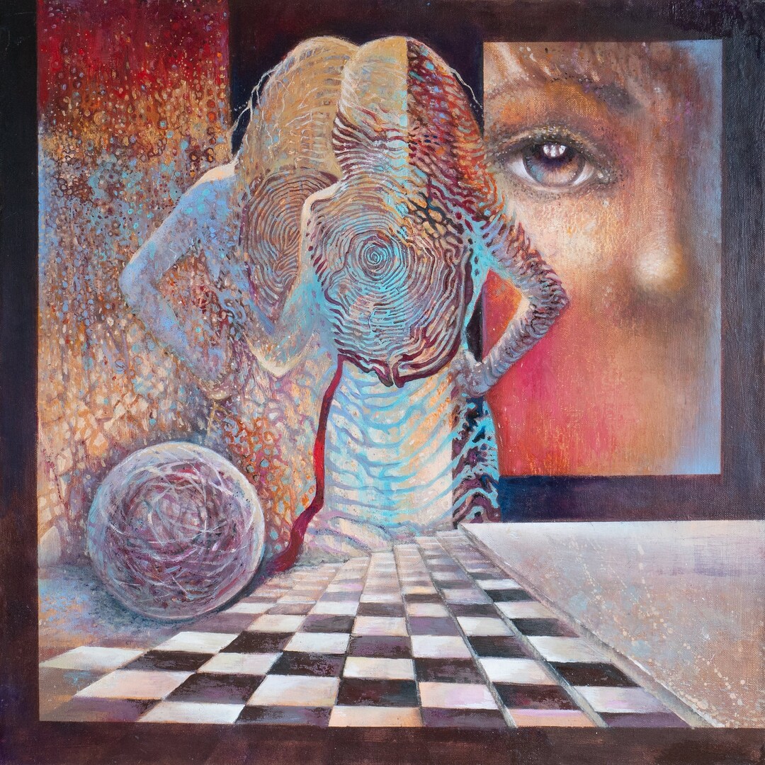 Identification (oil Painting | Abstract | Office Painting | Wall Art ...