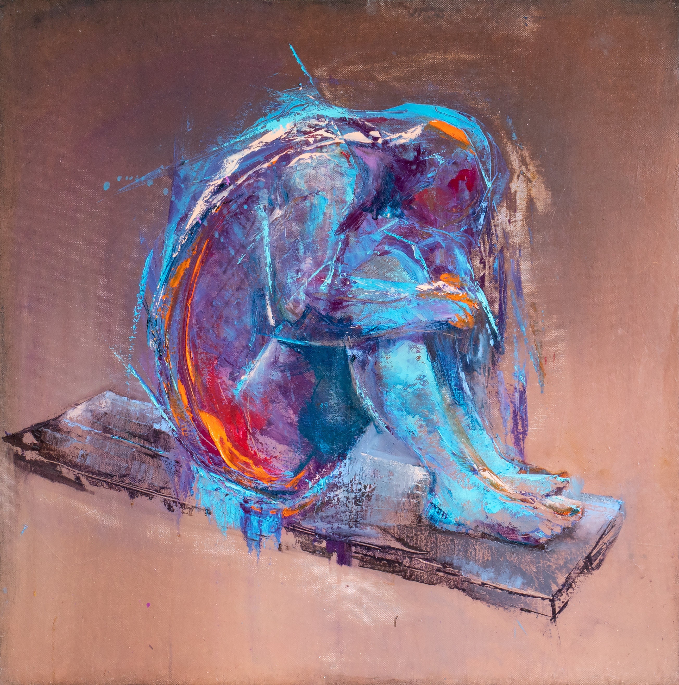 Soledad Arte moderno de la pared / Abstracto / Pintura de | Etsy