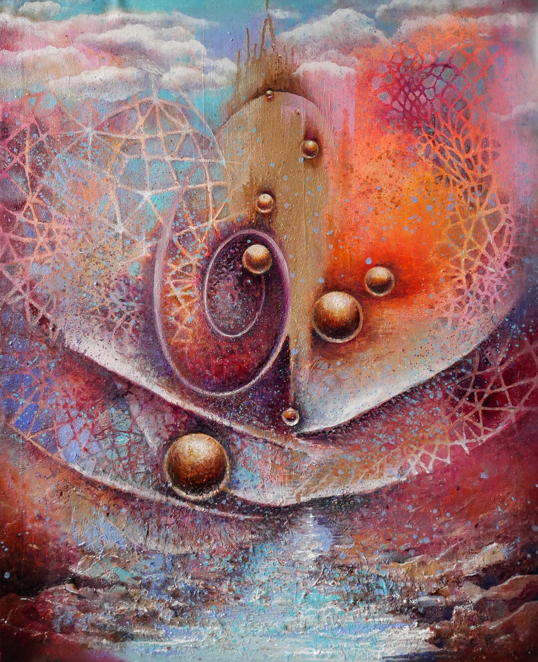 Movable Immobility (acrylic Painting | Abstract | Office Painting ...