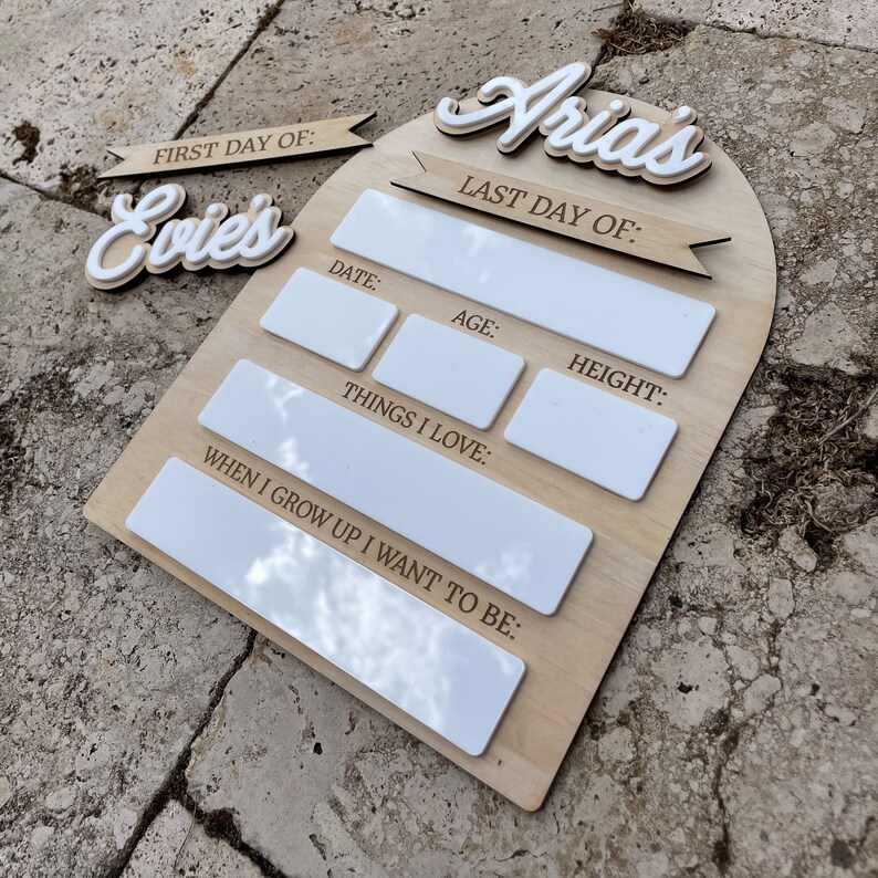 First Day and Last Day of School Sign Back to School Sign - Etsy