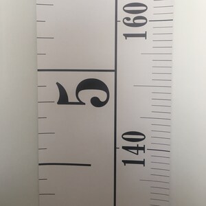 Height Chart ~ Monochrome Tape Measure ~ Hanging ~ Ruler Growth Chart ...