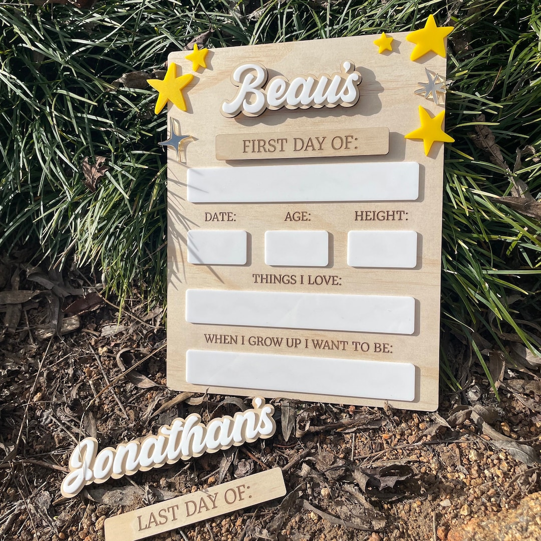 First Day and Last Day of School Sign Boys Back to School Sign Back to ...