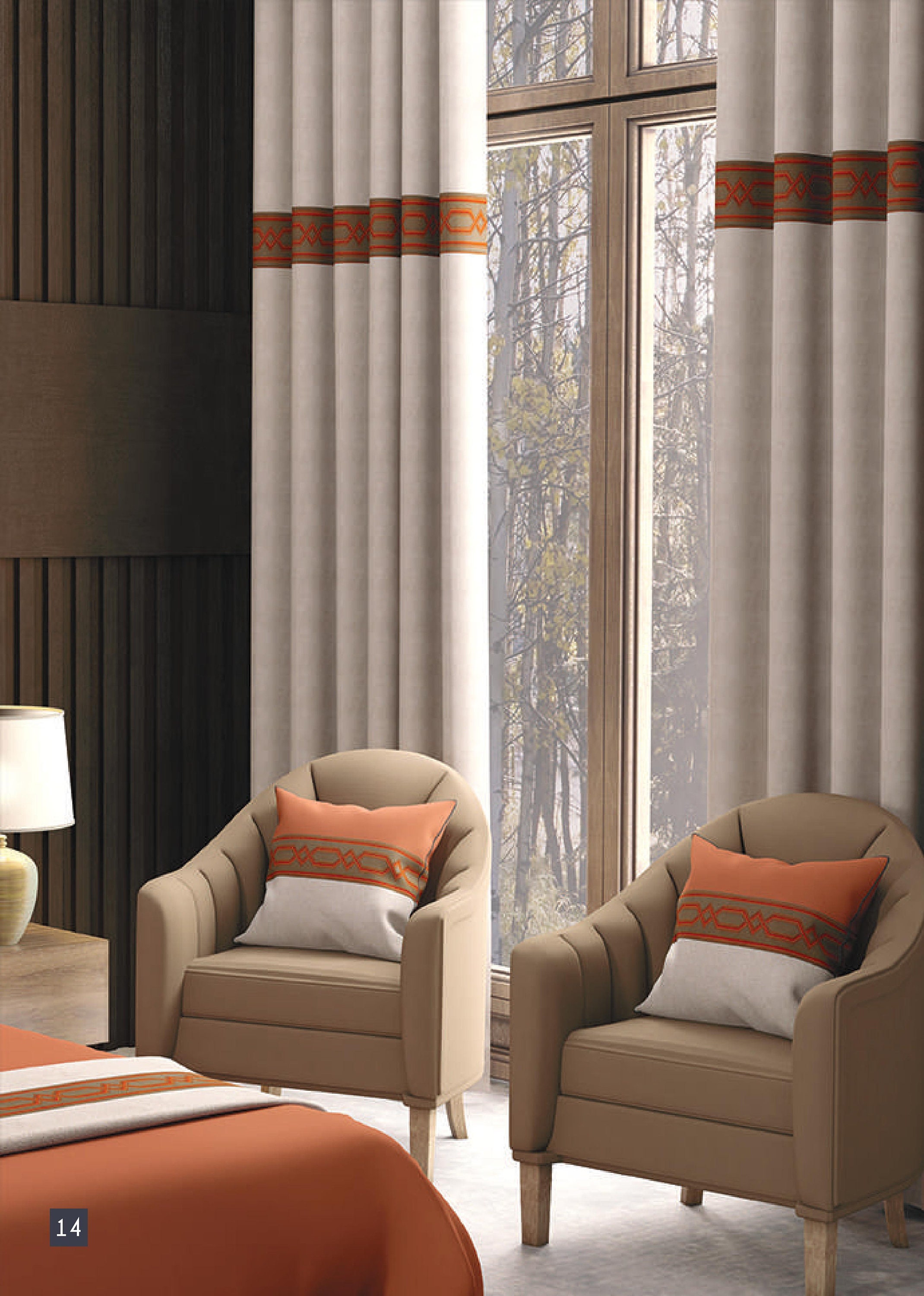 Brown&orange 100 Mm Embroidered Ribbons (3.93 Inch), Jacquard Trims ...
