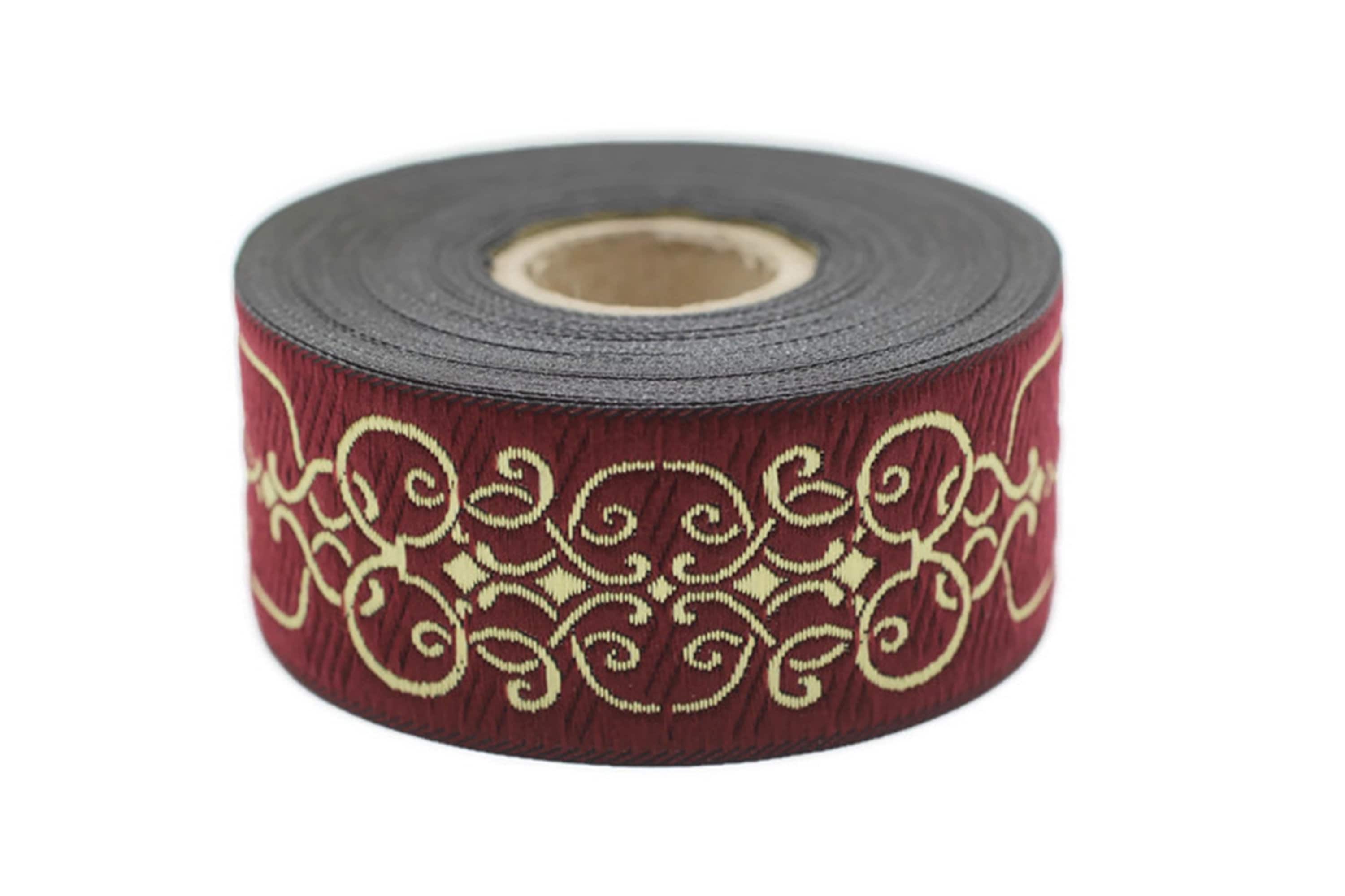 35 Mm Claret Red Nobility 1.37 inch Novelty Ribbon | Etsy