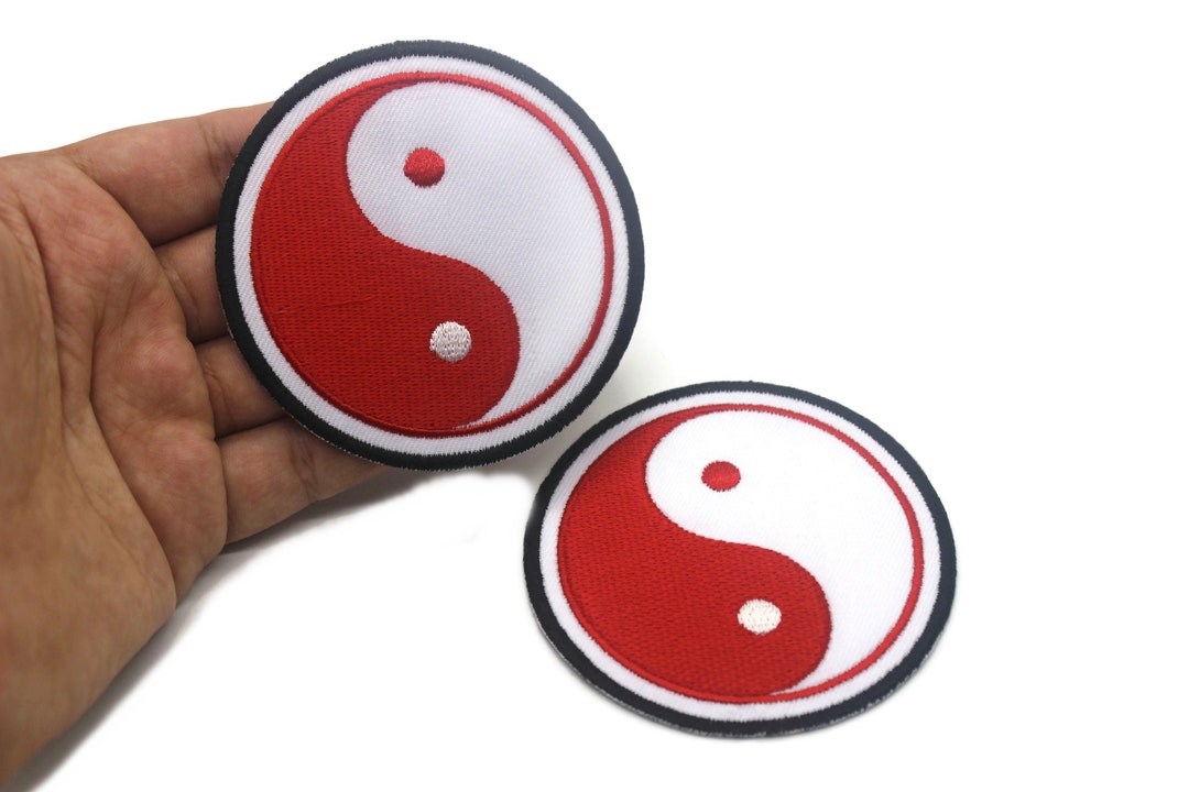 12pcs Yin Yang Patch 3 Inch Iron on Patch Embroidery, Custom Patch ...