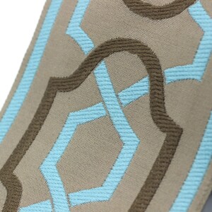 Blue 100 Mm Embroidered Ribbons (3.93 Inch), Jacquard Trims, Sewing ...