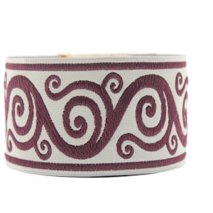 50 Mm Red Aztec Jacquard Trim (1.96 Inches) - Vintage Ribbon ...