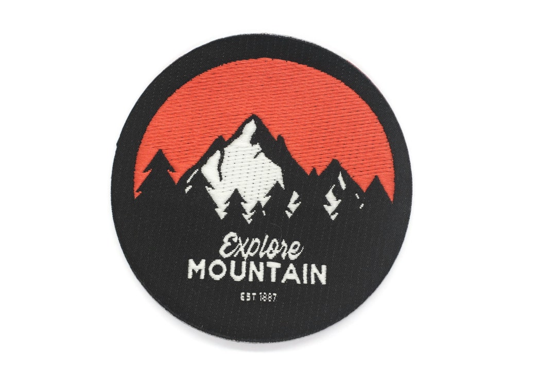10 Pcs Mountain Patch 2.4 Inch Iron on Patch Embroidery, Custom Patch ...