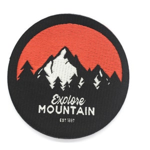 10 Pcs Mountain Patch 2.4 Inch Iron on Patch Embroidery, Custom Patch ...