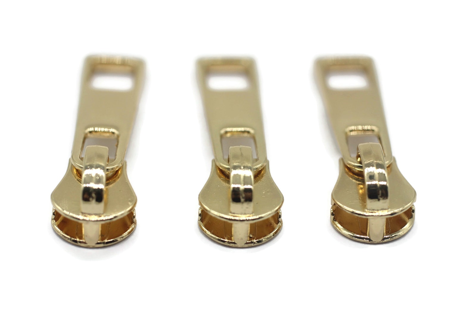 Gold Tone Zipper Pull, 39 Mm(1.54 Inches) #5 Metal Zipper Pulls, Zipper ...