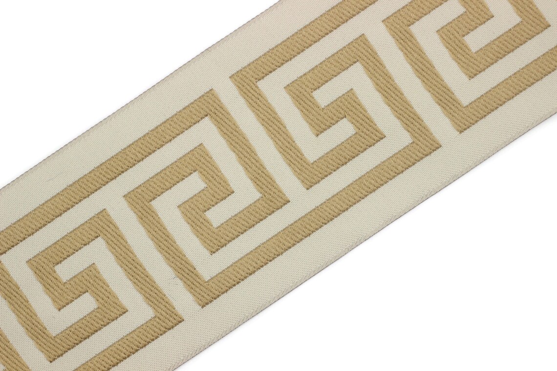 68 Mm Greek Key Ribbon Trim 2.67 Inch Jacquard Trims for - Etsy