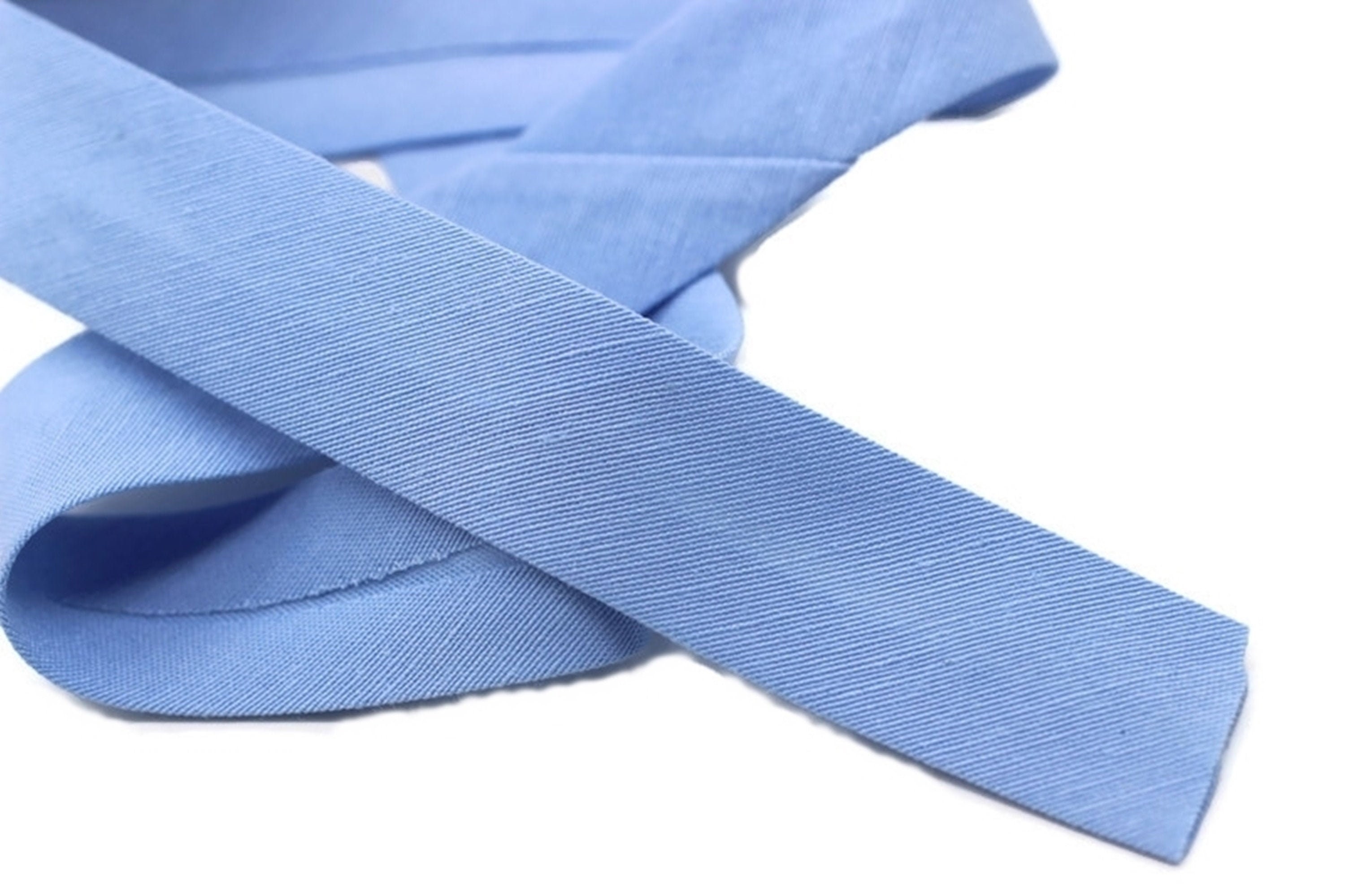 20 Mm Blue Cotton Bias, Cotton Bias Tape, Bias Binding, Trim (0.78 ...