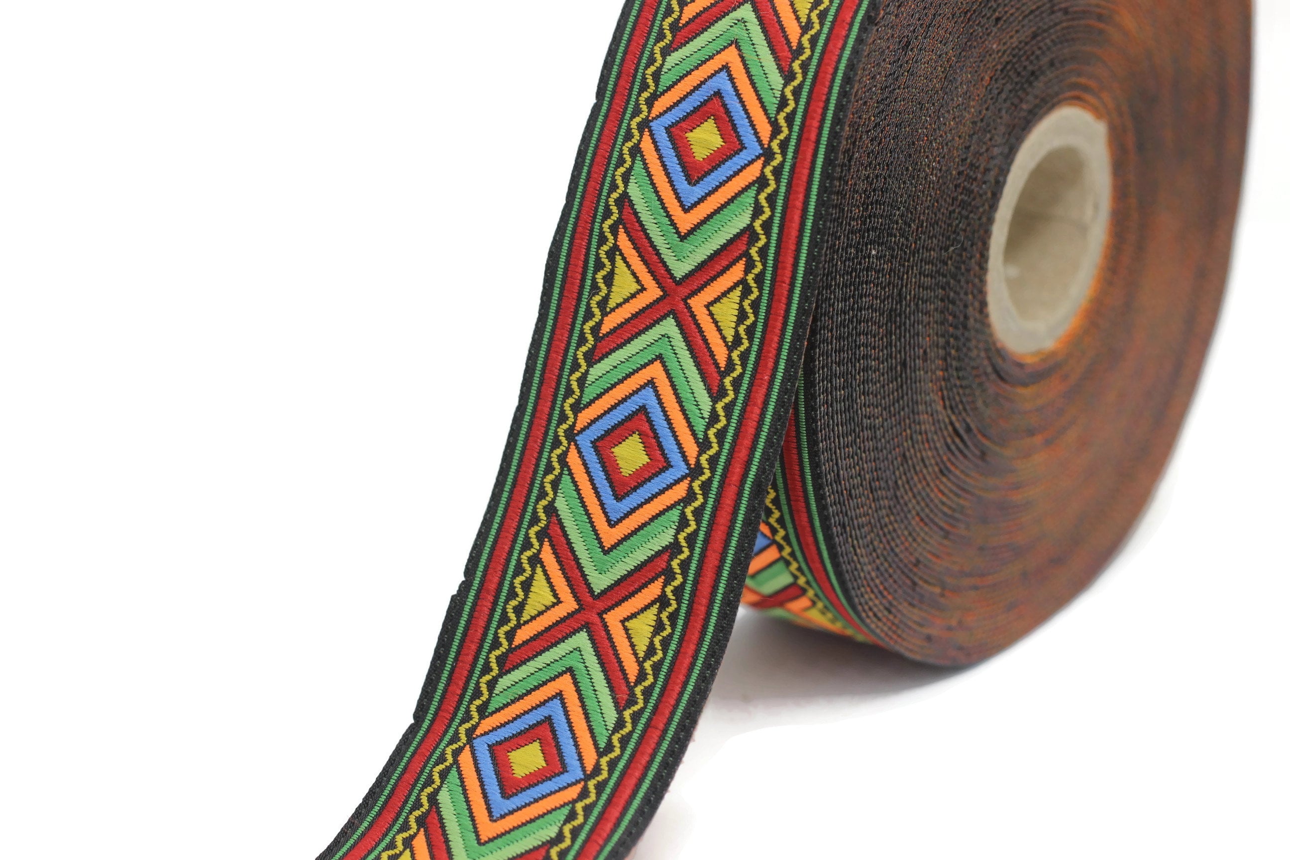35 Mm Colorful African Motif Ribbon 1.37 Inches Vintage - Etsy