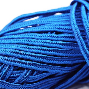 5 Mm Thick Soutache Cord, Metallic Blue Braid Cord, 5 Mm Twisted Cord ...