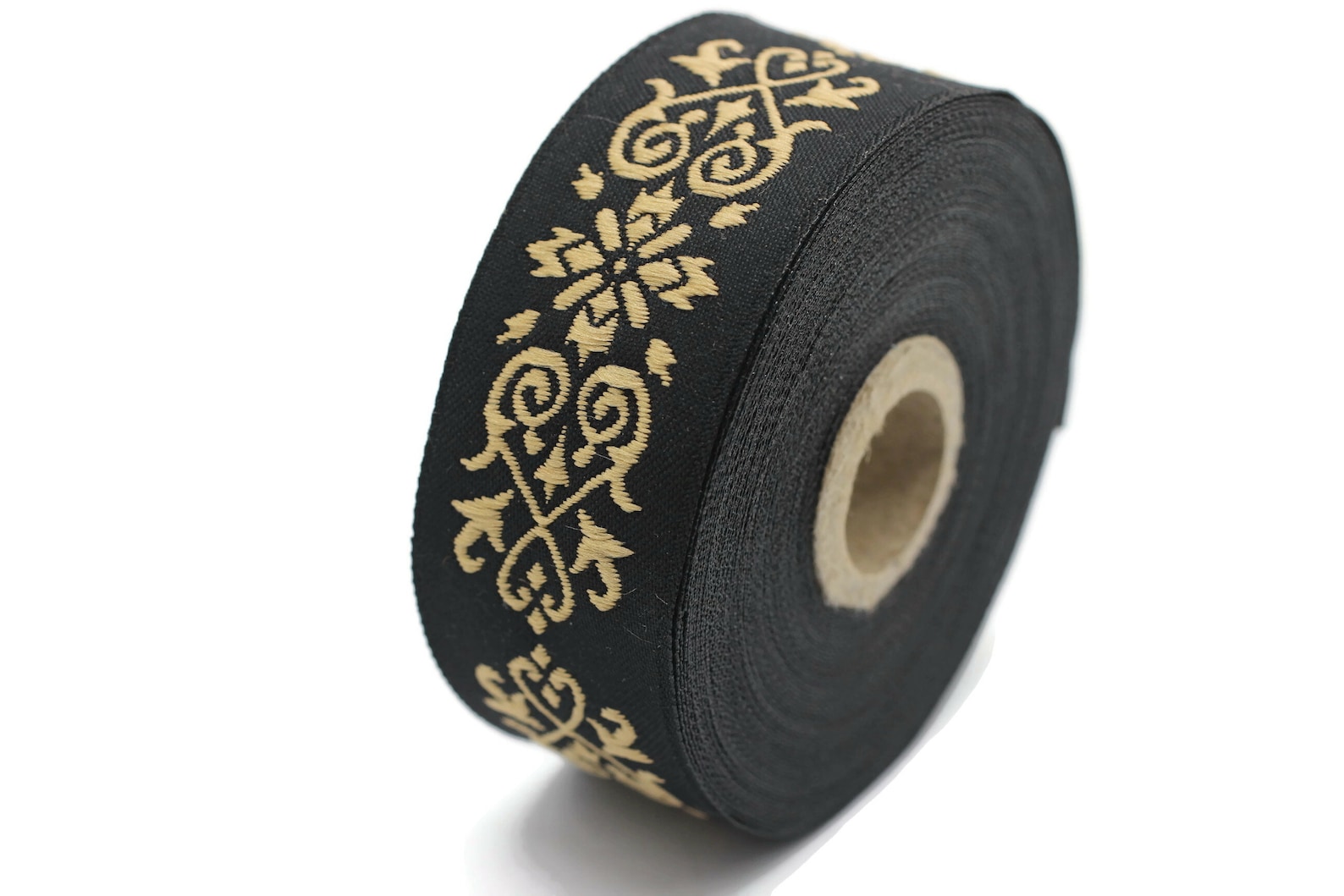 35mm Golden-black Victorian Jade Jacquard Ribbon 1.37 Inch - Etsy