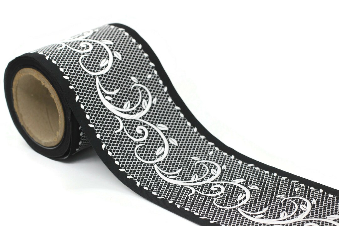 100 Mm Embellishing Curtains With Ribbon (3.93 Inch), Jacquard Trims ...