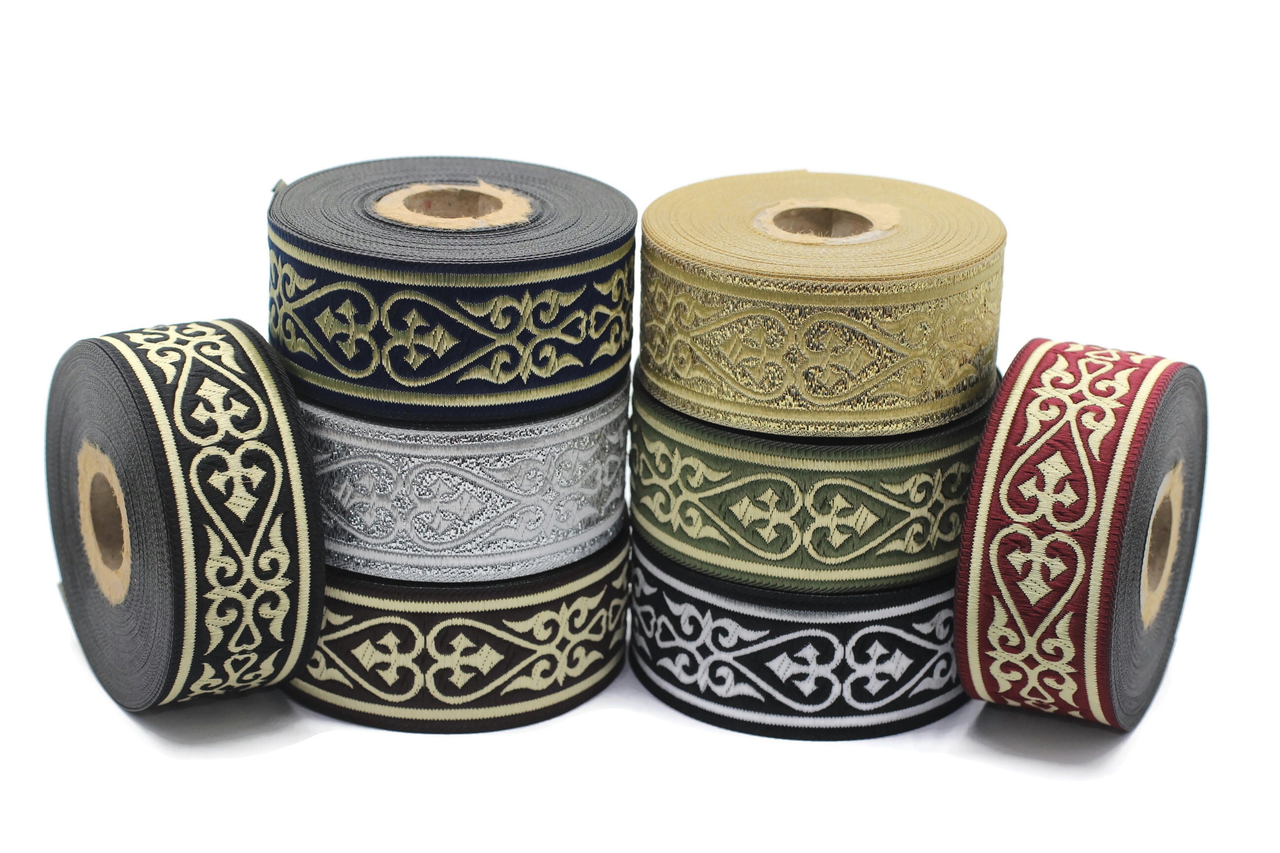 35 Mm Royal Celtic Jacquard Ribbons 1.37 Inch Choose Your - Etsy