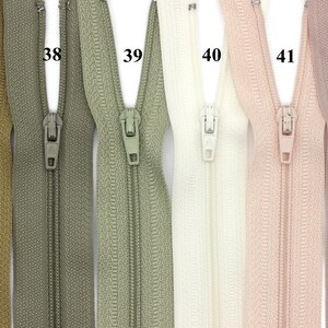 5 Pcs Pants Zippers, 18-60cm (7-23inches) Zipper, Dress Zipper, Skirt ...