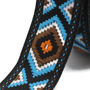 25 Mm Sky Blue Jacquard Trim (0.98 Inches), Vintage Ribbon, Decorative ...