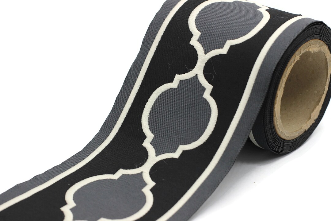 100 Mm Geometric Jacquard Trims for Your Drapes, Upholstery Fabric ...