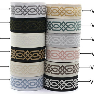 35 Mm Celtic Claddagh 1.37 (inch) | Celtic Ribbon | Embroidered Woven ...