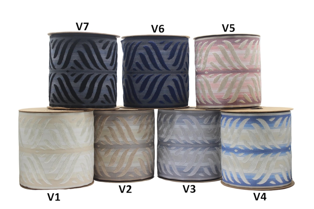 3.93" Leaf Trim Tape, Upholstery Trim, Fabric Trimmings, Drapery ...