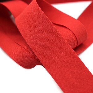20 Mm Red Cotton Bias Cotton Bias Tape Bias Binding Trim - Etsy