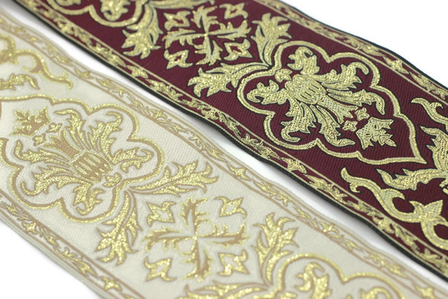 70mm Royal Edwardian Ribbon Jacquard Trim Jacquard Ribbon - Etsy