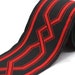 2.67 Black Red Curtain Trim Tape, Upholstery Trim, Fabric Trimmings ...