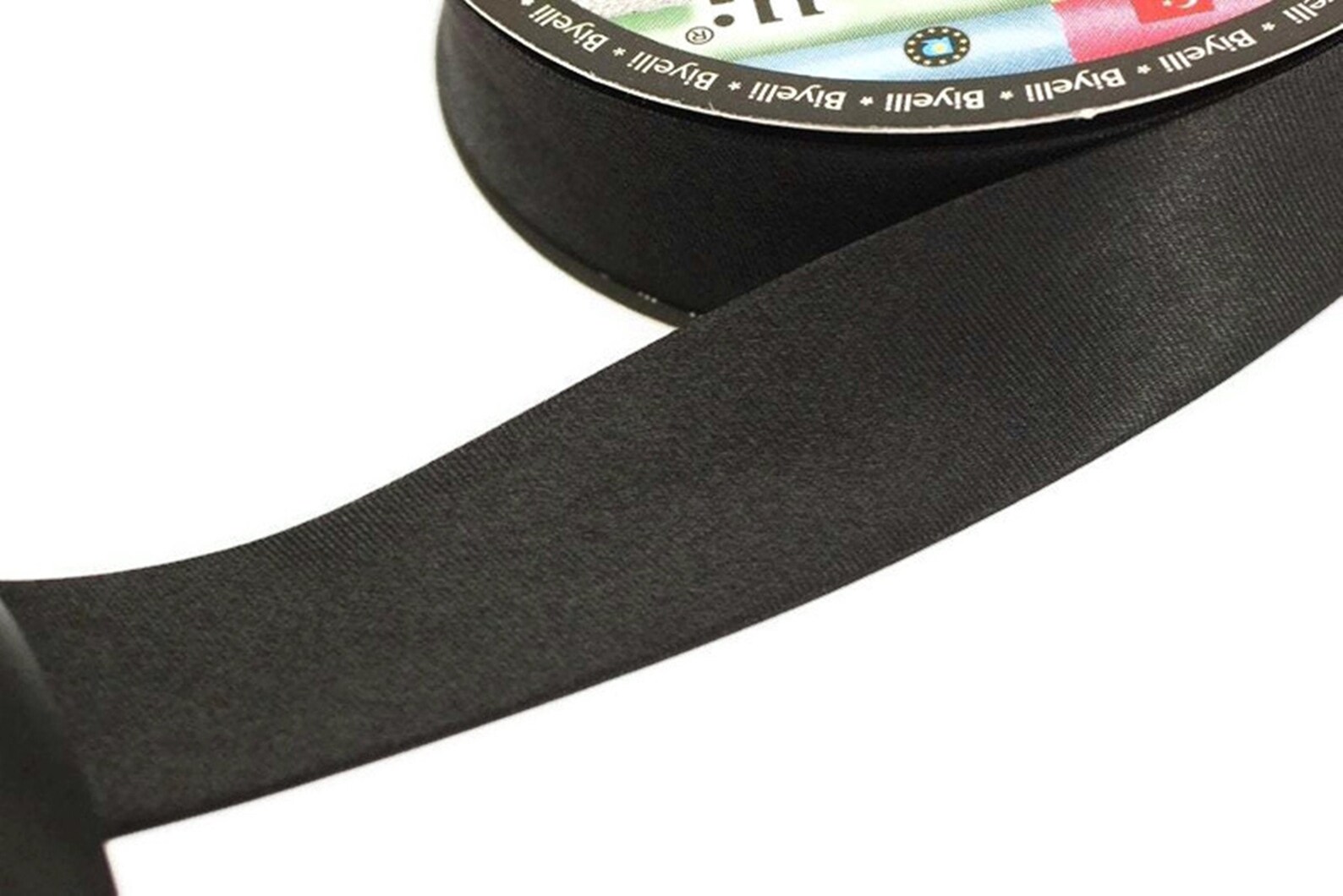 30 Mm Black Cotton Bias, Cotton Bias Tape, Bias Binding, Trim , Cotton ...