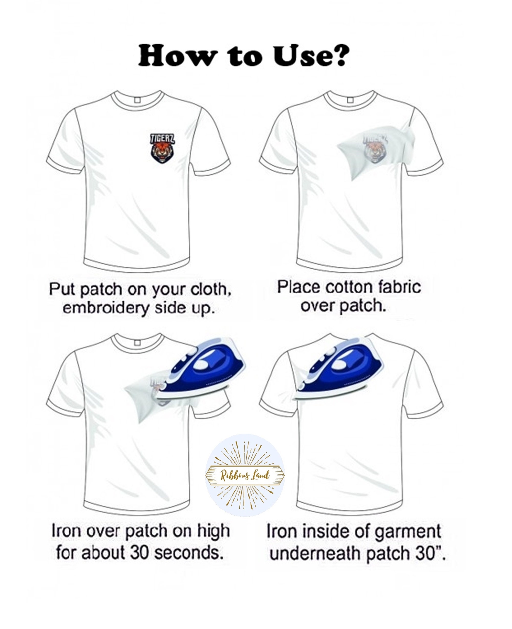 10 Pcs Boom Patch 2 Inch Iron on Patch Embroidery, Custom Patch, High ...