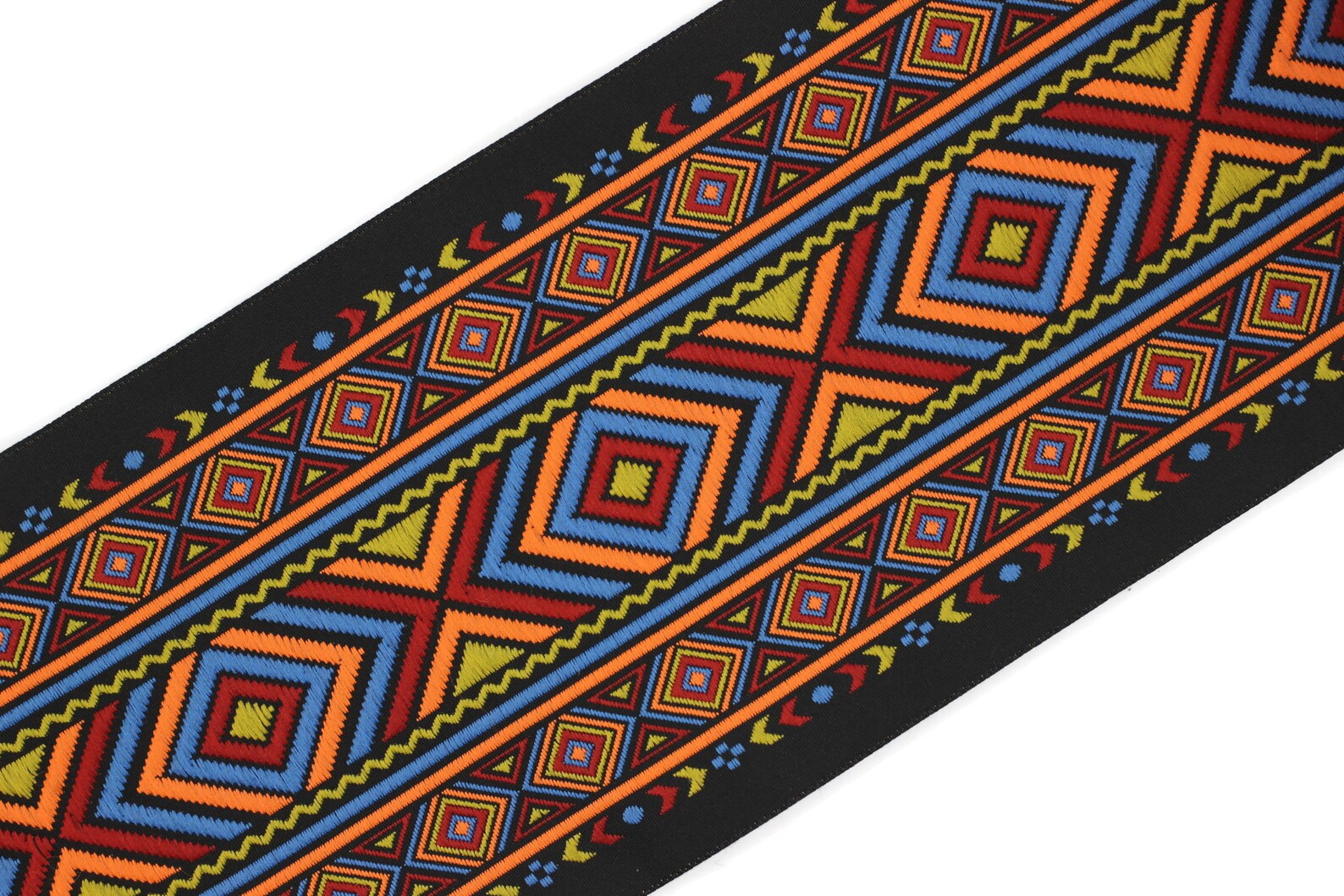 100 Mm Colorfull African Motif Ribbon 3.93 Inches Vintage - Etsy
