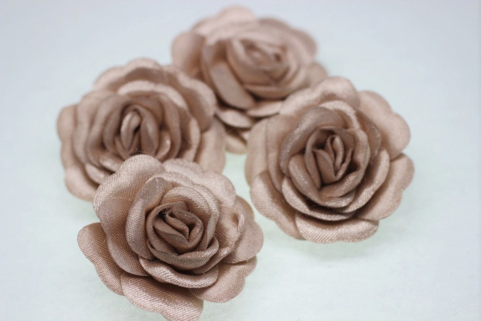 10 Pcs Satin Pale Grey Flower 30 Mm Decorative Satin Flower - Etsy