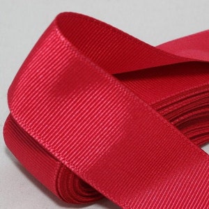 10 Meters 10.93 Yrds 10/20/30/40mm Red Grosgrain Ribbon, Strong Thick ...