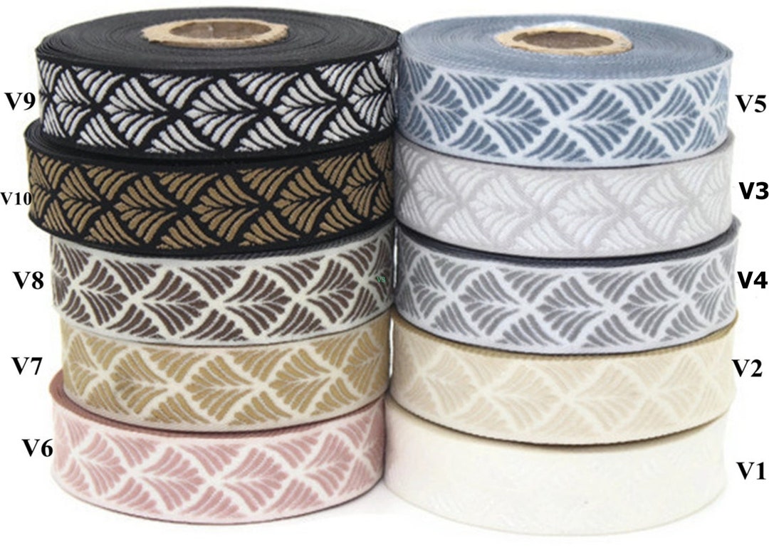 20 Mm Seashell 0.78 (inch) | Seashell Ribbon | Embroidered Woven ...