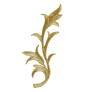 Gold Flower Patch 5.11x1.57 Inches Iron on Patch Embroidery, Celtic ...
