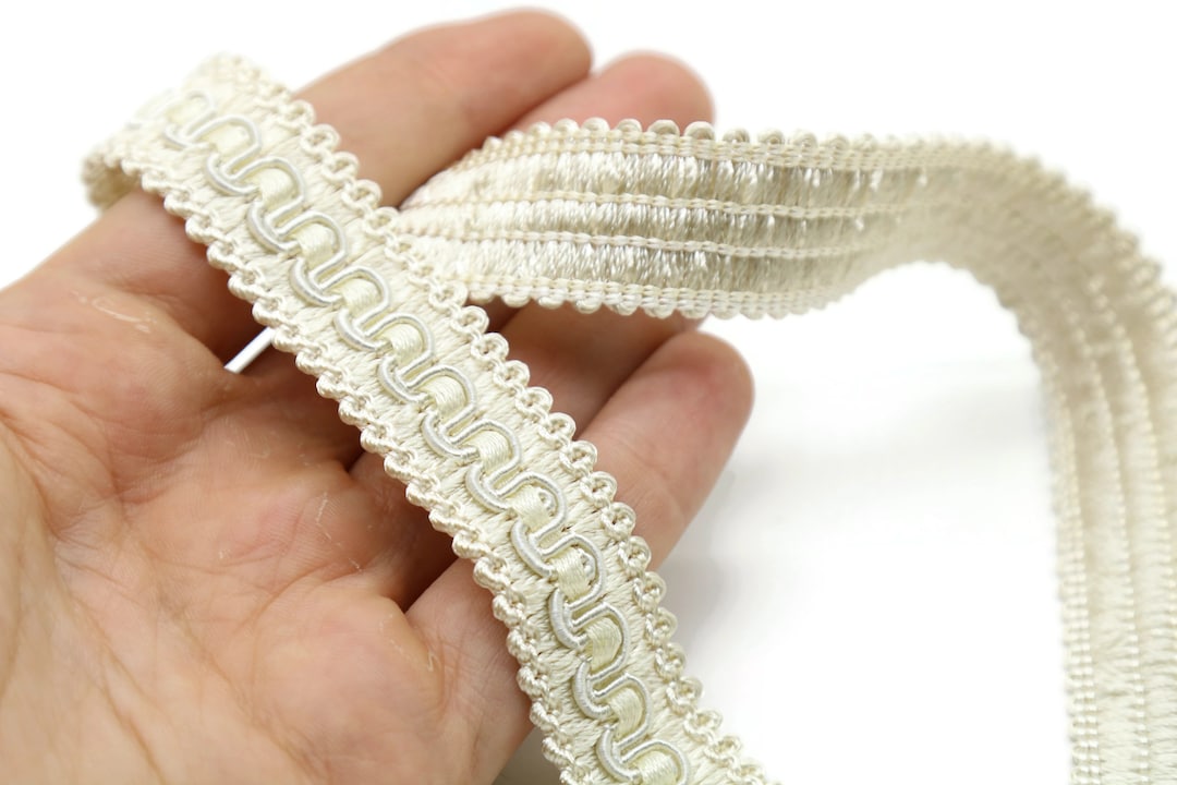20 Mm Scroll Trim Cream, 0.78 Inc, Scroll Gimp Braid Trim, by the Yard ...