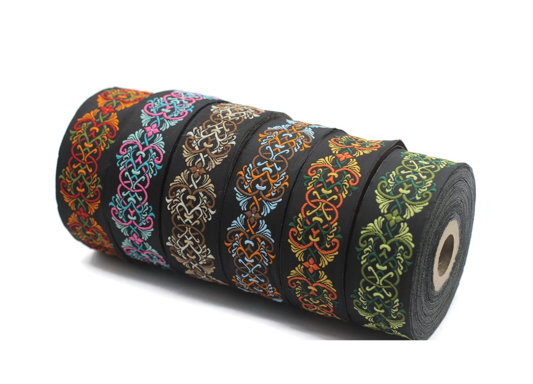 35 Mm Celtic Knot Jacquard Ribbon (1.37 Inches) Woven Trim, Jacquard ...