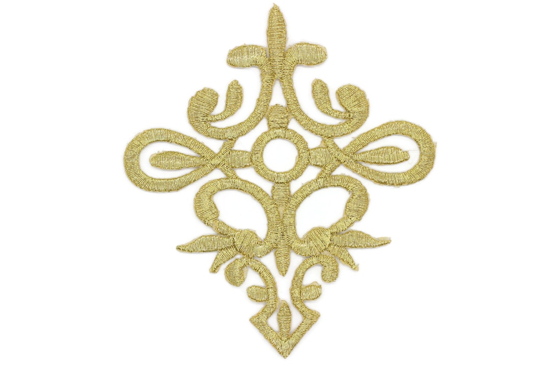 Golden Celtic Patch 4.3x3.7 Inches Iron on Patch Embroidery, Celtic ...