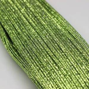 Soutache Cord - Metallic Green Braid Cord - 2 Mm Twisted Cord ...