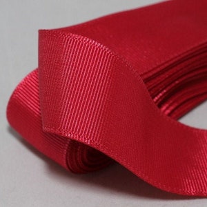 10 Meters 10.93 Yrds 10/20/30/40mm Red Grosgrain Ribbon, Strong Thick ...