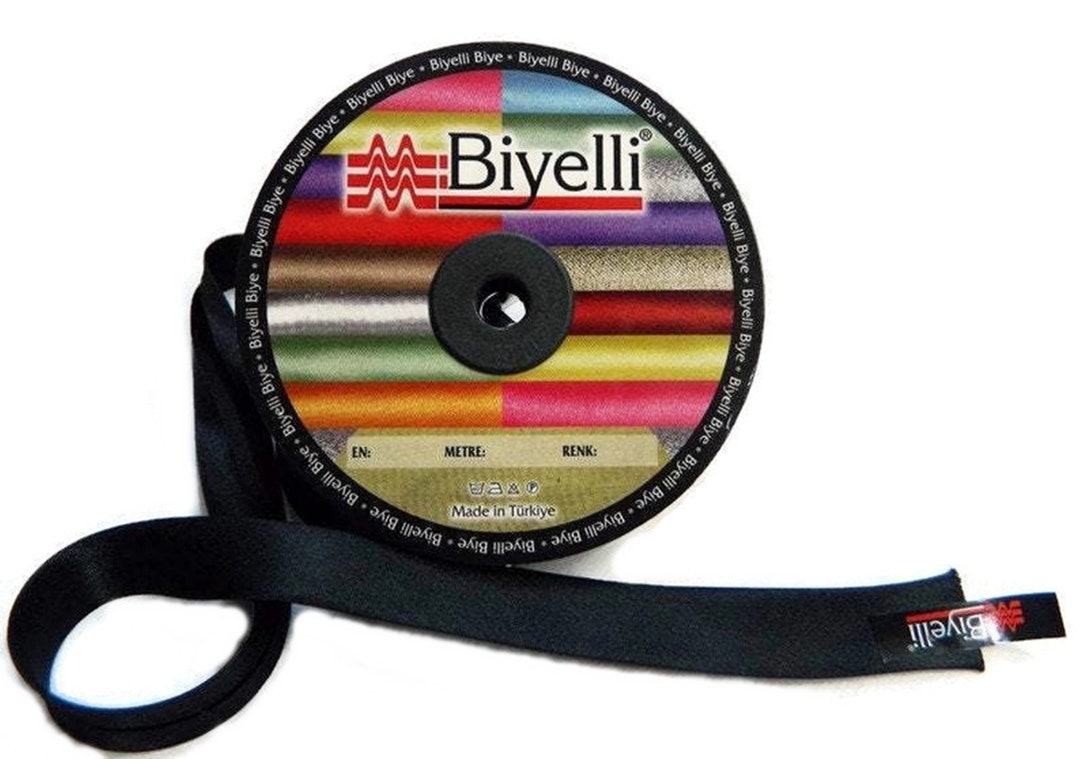 20 Mm Satin Bias Tape, Black Bias Binding, Trim (0.78 Inches), Bias ...
