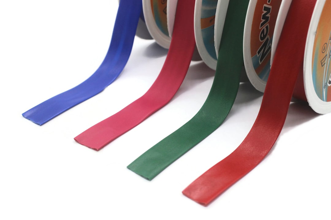20 Mm Colorfull Leather Sewing Tape, Leather Bias Tape, Sewing Binding ...