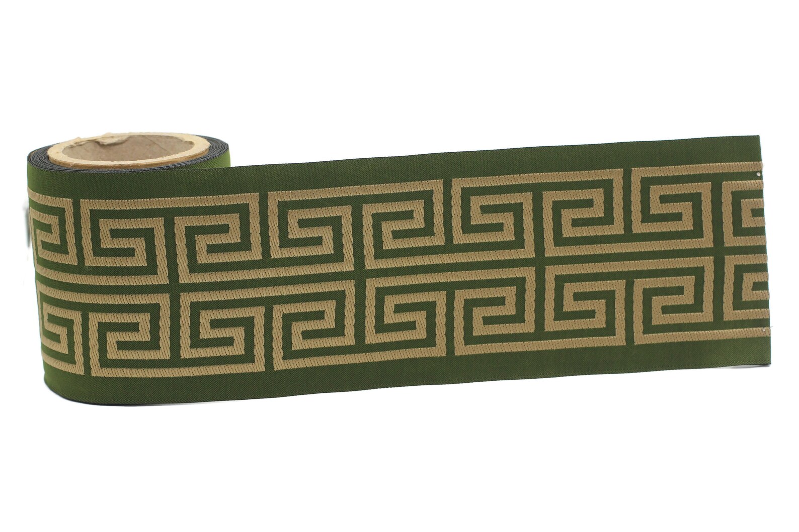 100 Mm Green Elegant Greek Key Border Curtain Trims Sewing - Etsy